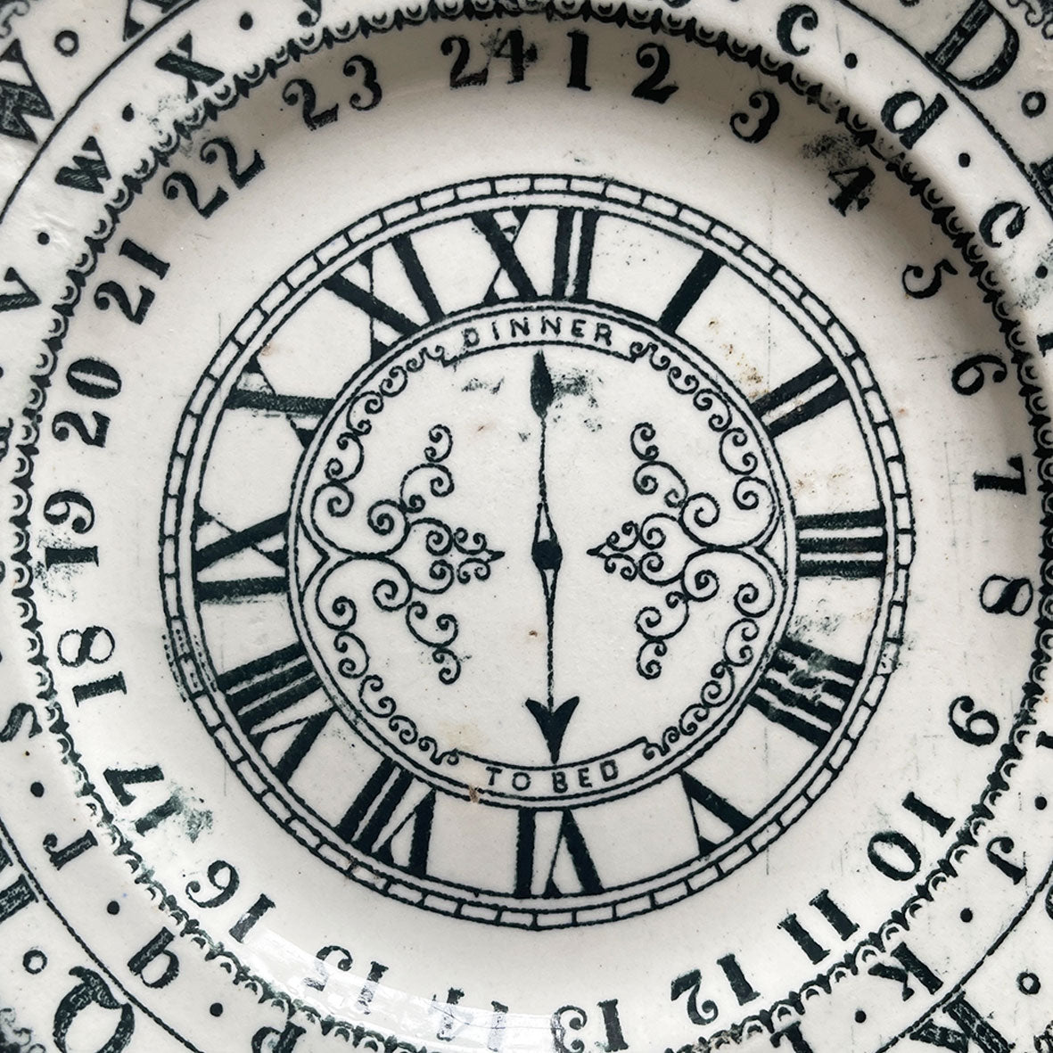 An early Victorian Education Plate - IntoVintage.co.uk – Intovintage.co.uk