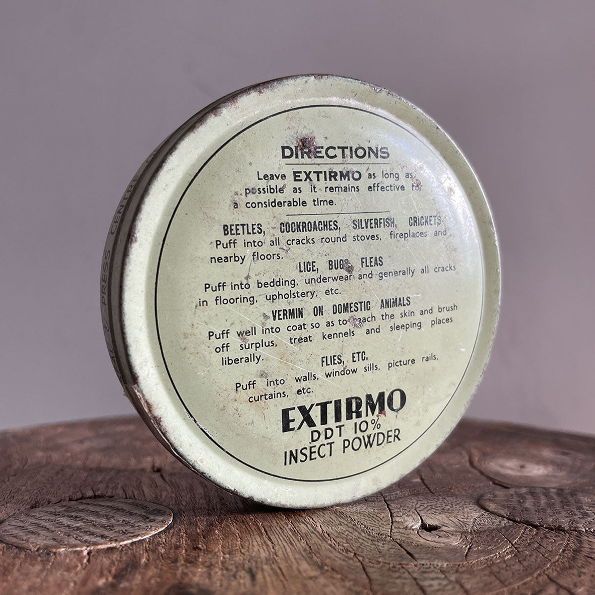 A Rare Extirmo DDT Puff Death Tin - IntoVintage.co.uk – Intovintage.co.uk