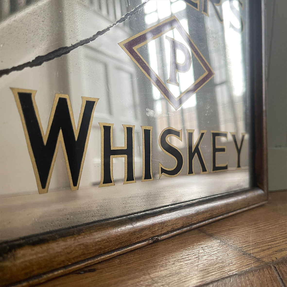 A Vintage Irish Power's Whiskey Mirror - IntoVintage.co.uk ...