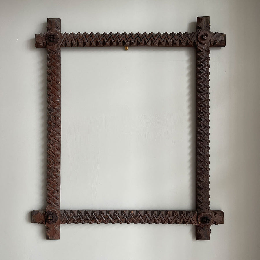An Antique Tramp Art Frame - IntoVintage.co.uk – Intovintage.co.uk
