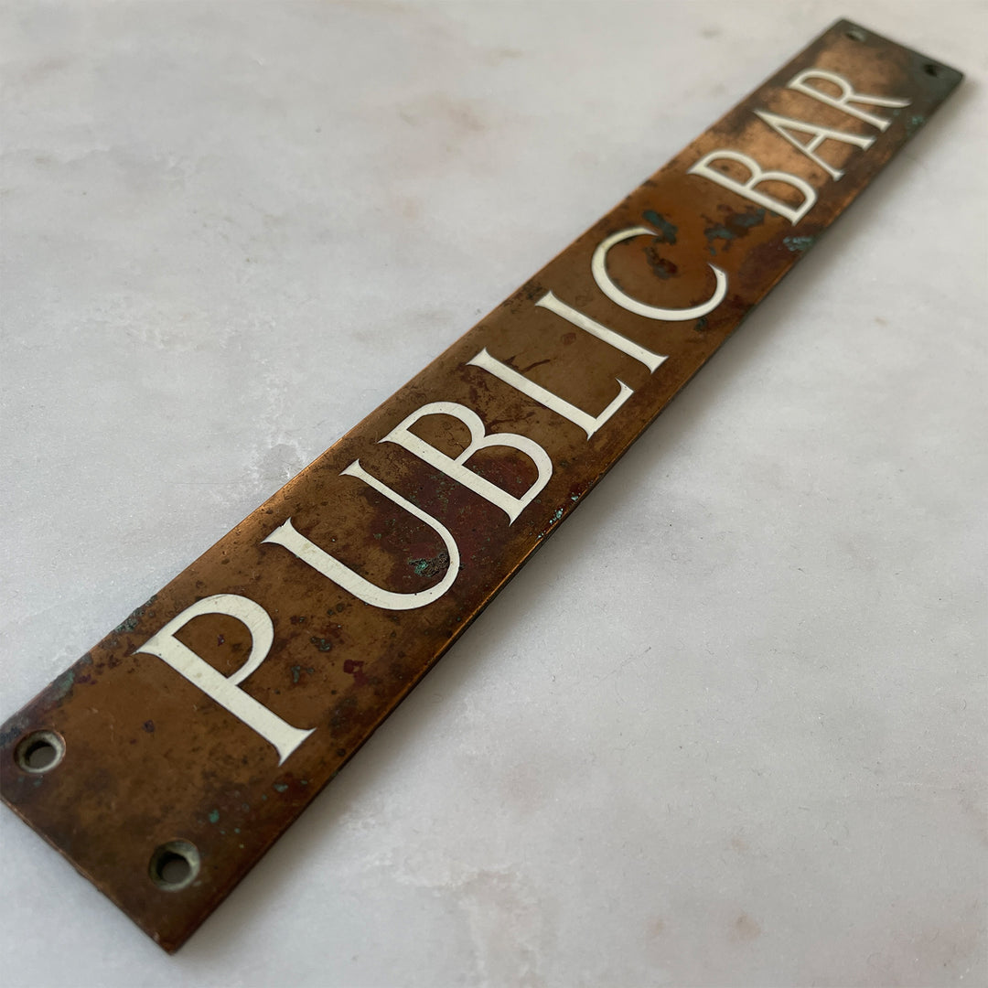 A 1930s Public Bar Sign - IntoVintage.co.uk – Intovintage.co.uk