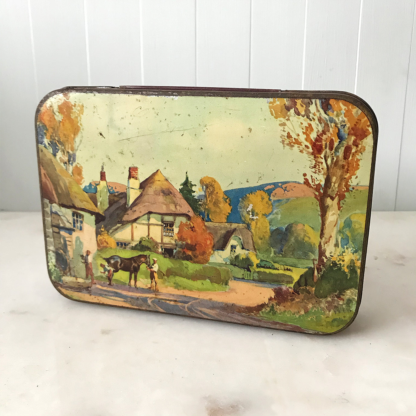 Vintage Blue Bird Toffee Tin - IntoVintage.co.uk – Intovintage.co.uk