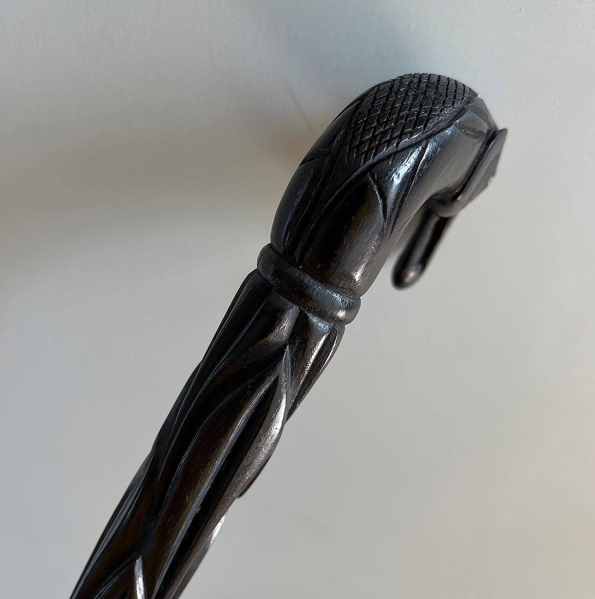 An Ebonised Elephant Walking Stick - IntoVintage.co.uk – Intovintage.co.uk