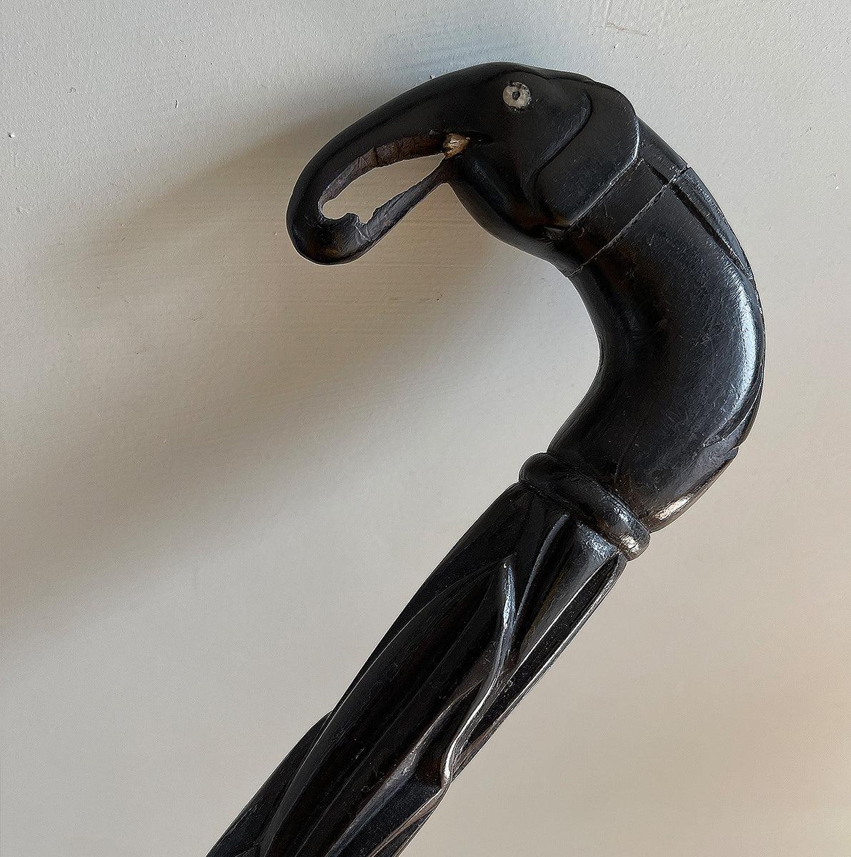 An Ebonised Elephant Walking Stick - IntoVintage.co.uk – Intovintage.co.uk