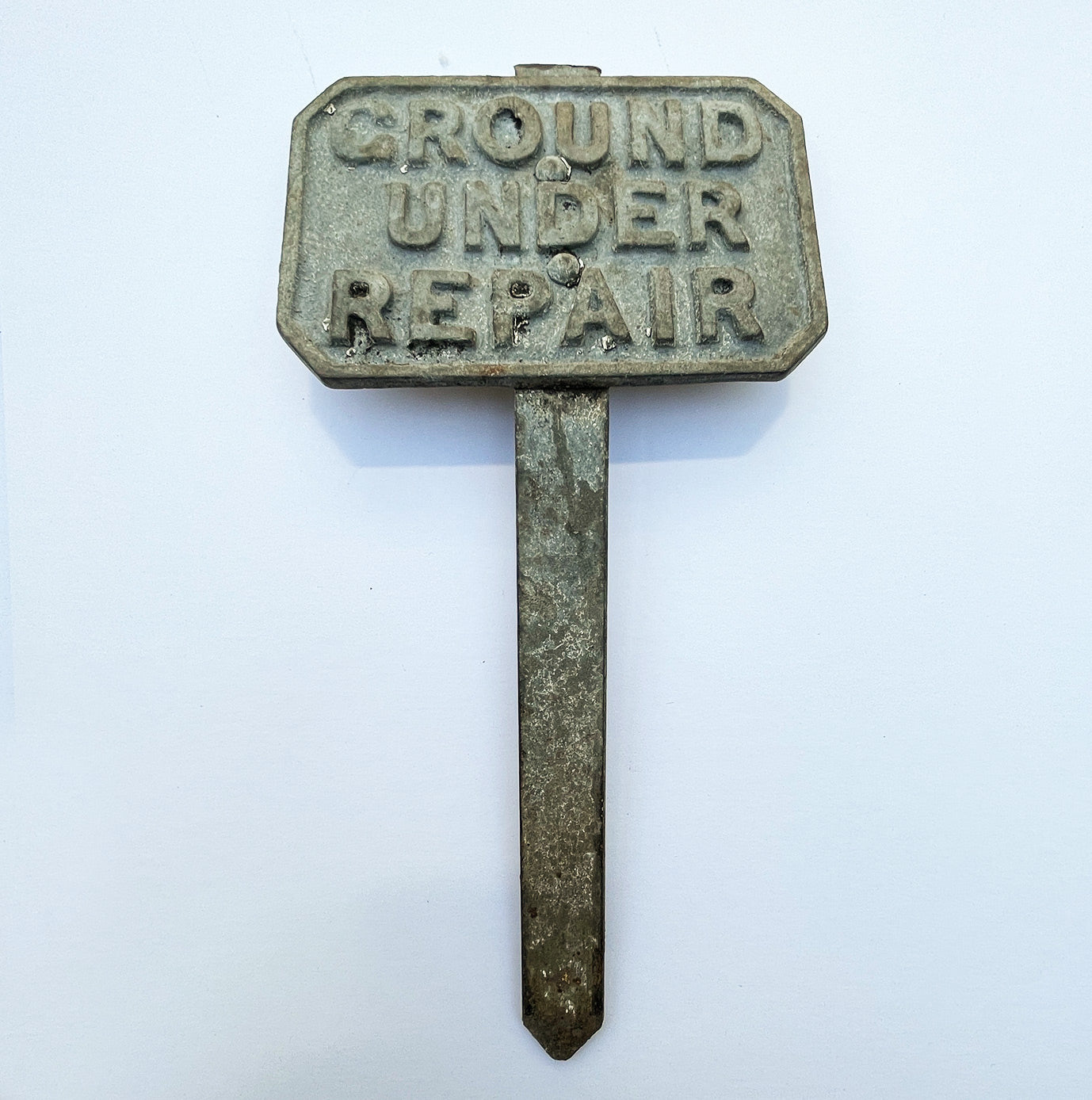 Vintage Garden 'Ground Under Repair' Sign - IntoVintage.co.uk ...