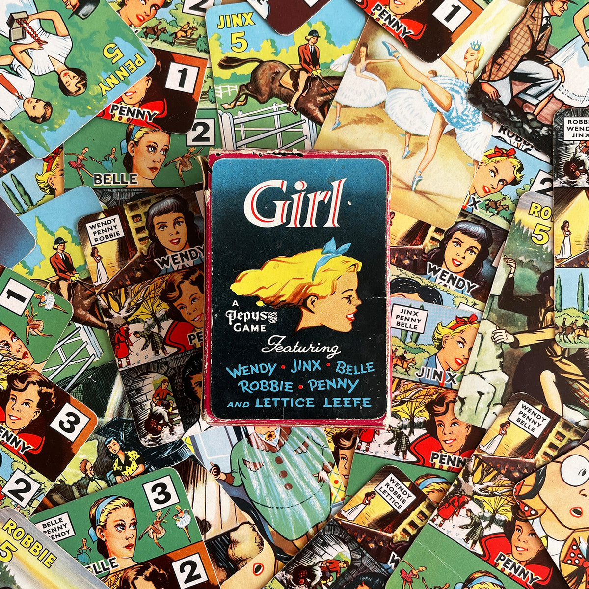 Vintage 'Girl' Card Game - IntoVintage.co.uk – Intovintage.co.uk