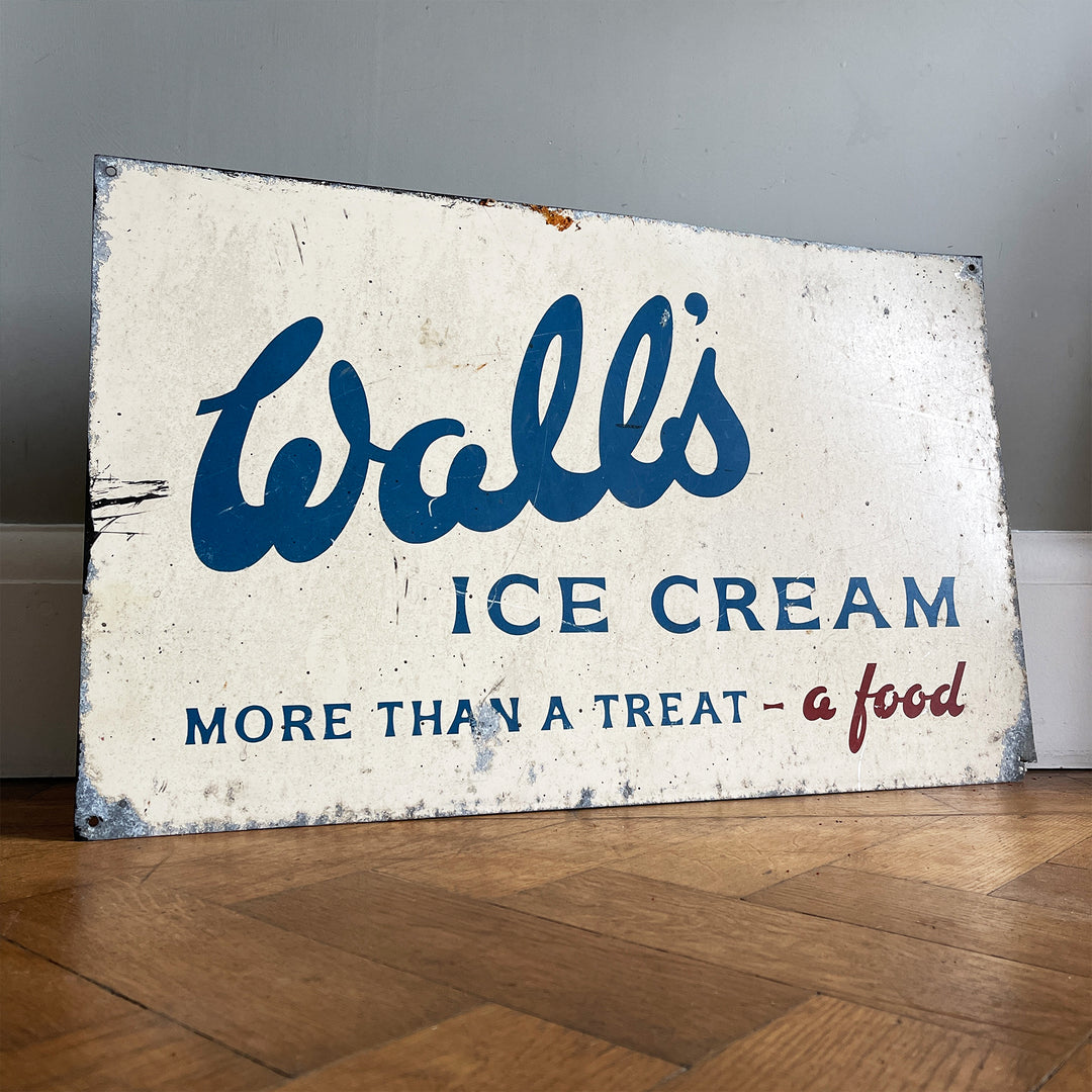A Vintage Walls Ice Cream Sign - IntoVintage.co.uk – Intovintage.co.uk