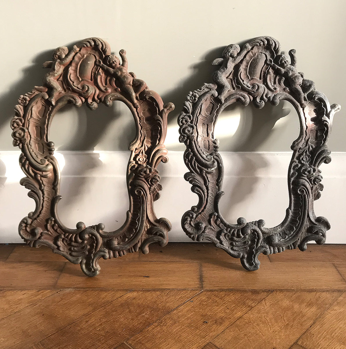 A Pair of Cast Baroque Style Frames - IntoVintage.co.uk – Intovintage.co.uk