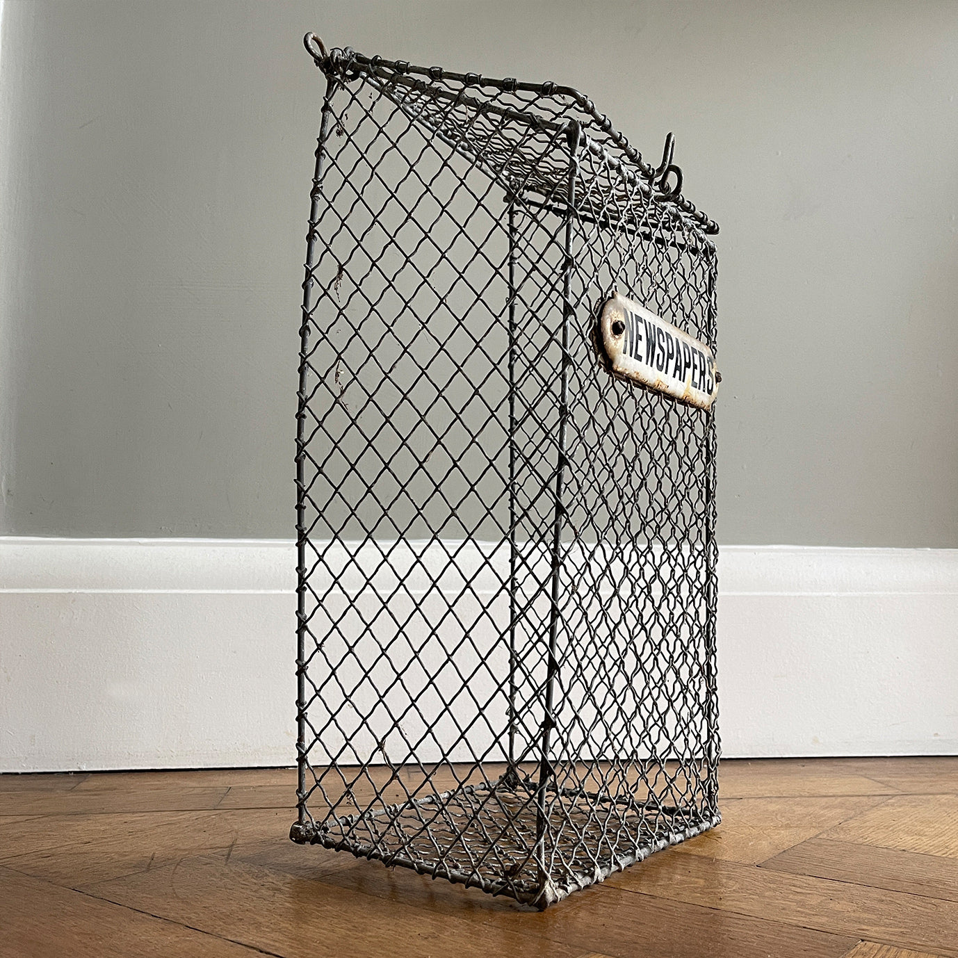 A Vintage Newspaper Door Cage - IntoVintage.co.uk – Intovintage.co.uk