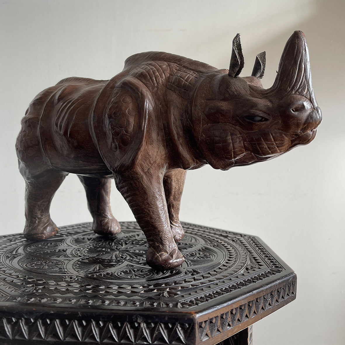 A Vintage Liberty Leather Rhino - – Intovintage.co.uk