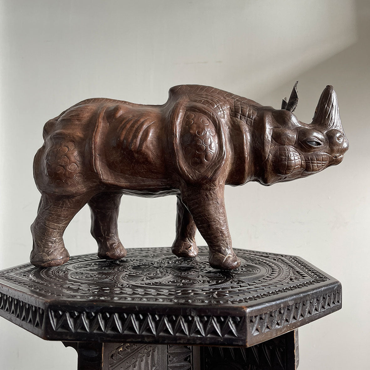 A Vintage Liberty Leather Rhino - – Intovintage.co.uk