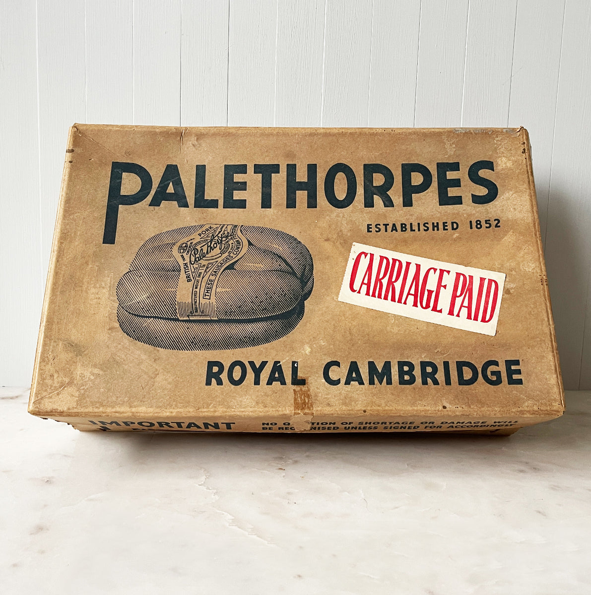 A Vintage Palethorpes Sausage Box - IntoVintage.co.uk – Intovintage.co.uk