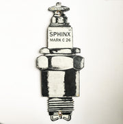 Vintage "SPHINX Spark Plug Enamel Sign - IntoVintage.co.uk ...